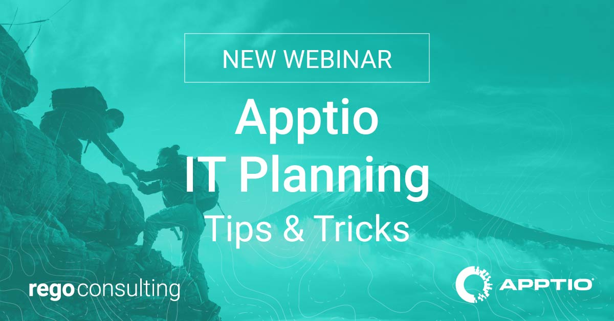 Apptio Webinar - IT Planning Tips and Tricks