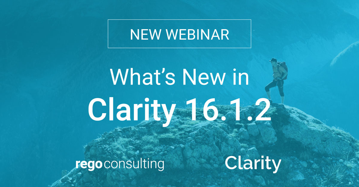Clarity Webinar - Whats new in Clarity 16.1.2 | June 2023 Webinar ...